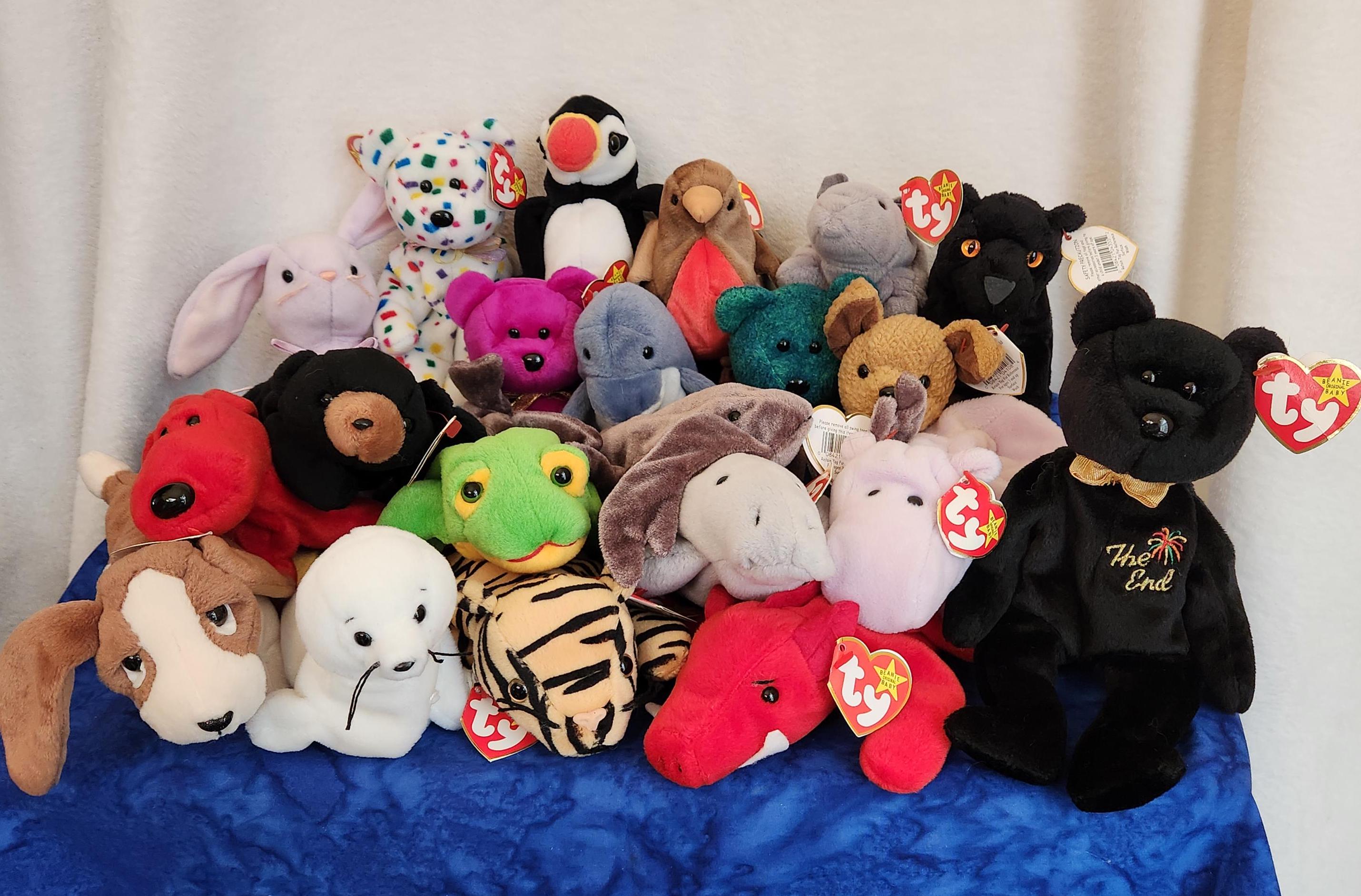 TY Beanie Babies Prices Vary Large Selection Grunt Early Blackie Manny ...