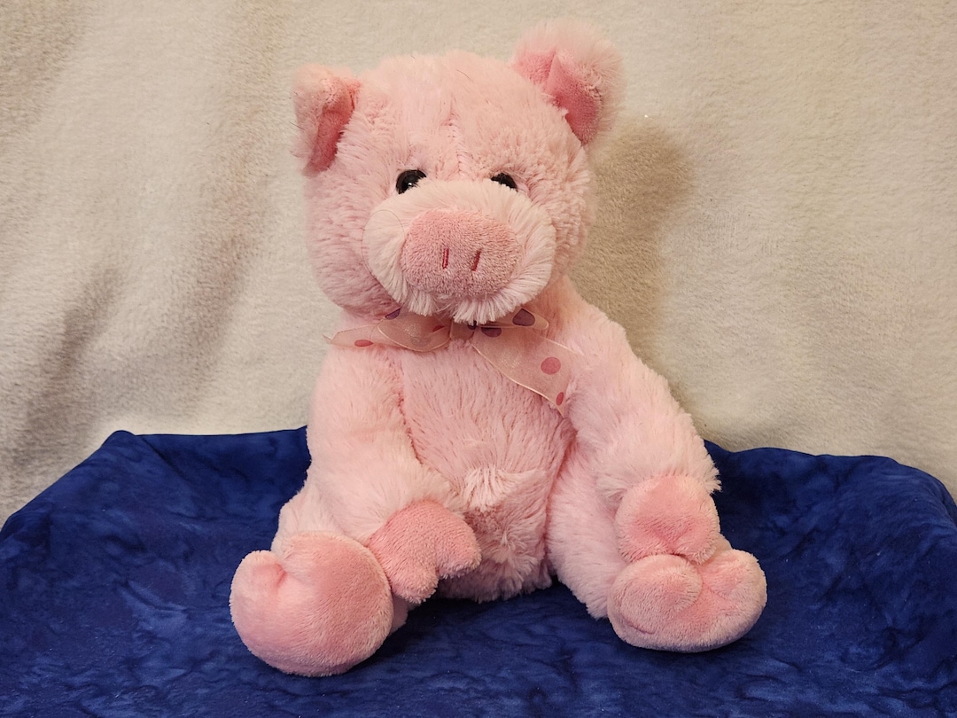 Soft Pink Pig Stuffed Animal, Nursery Pink Pig Plush Animal, Gift for ...