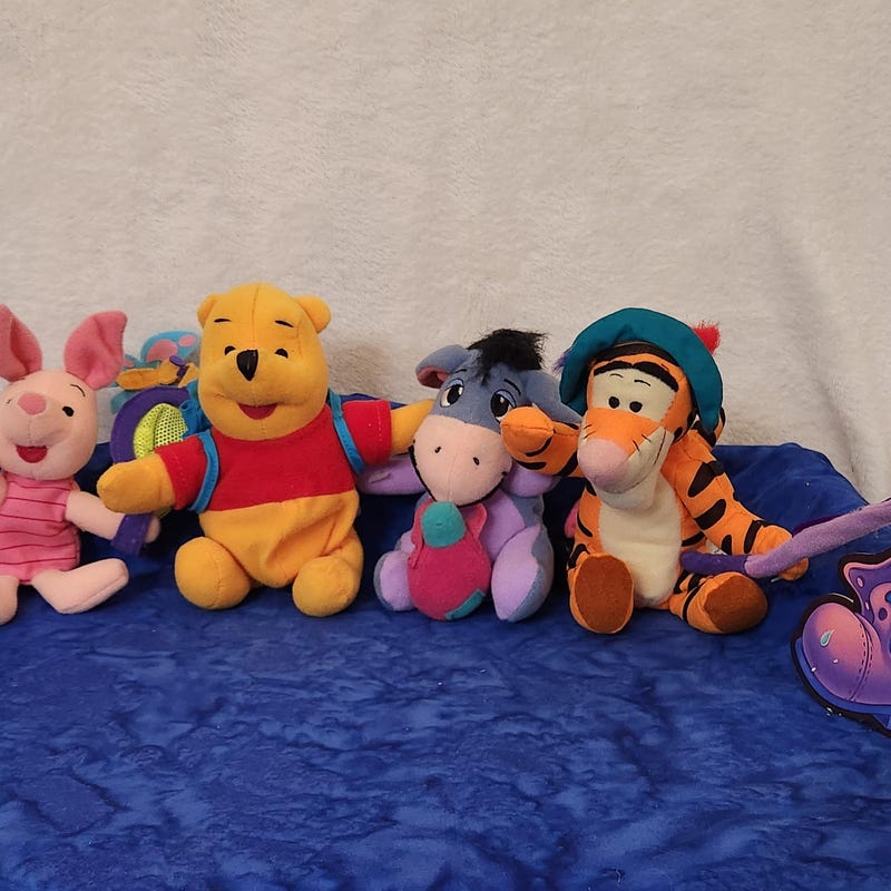 Winnie the Pooh Pink Plush - Etsy