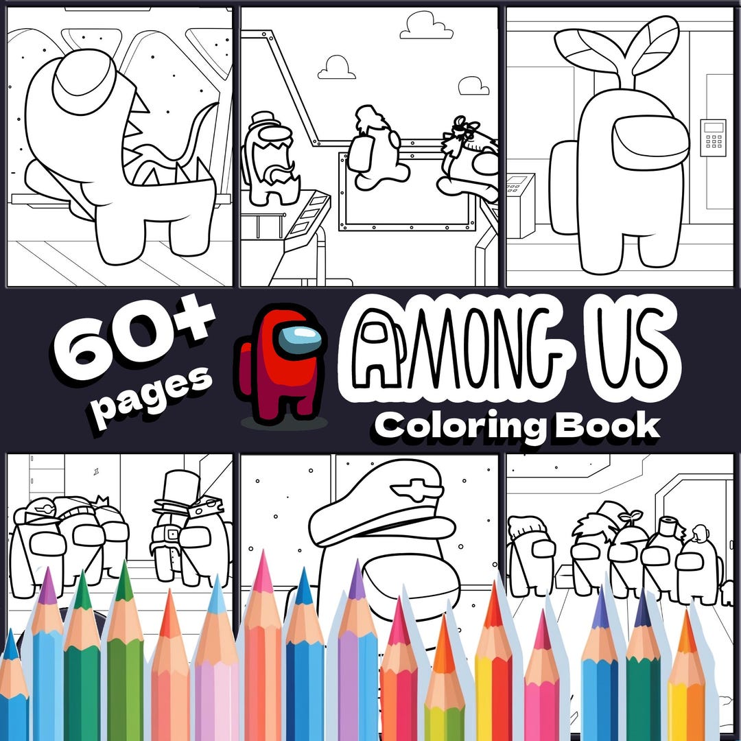 60+ Among Us Coloring Pages Coloring Book | Printable Among Us Activity ...