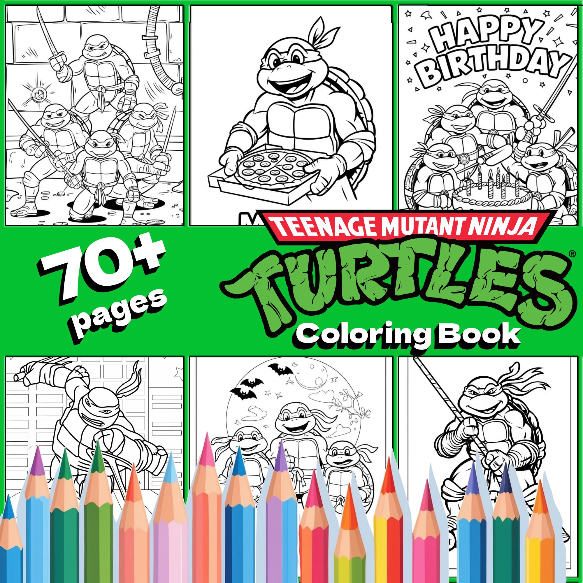 70+ Teenage Mutant Ninja Turtles Coloring Pages TMNT Coloring Book ...