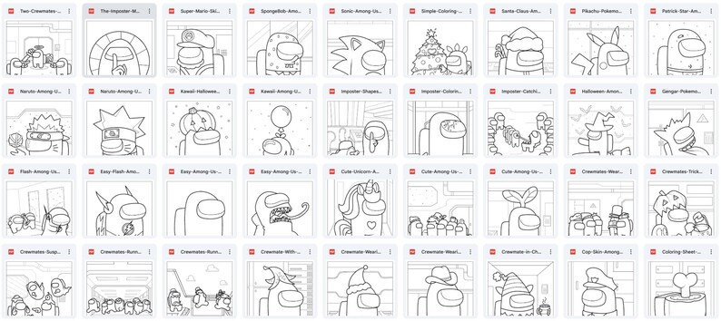 60+ Among Us Coloring Pages Coloring Book | Printable Among Us Activity ...