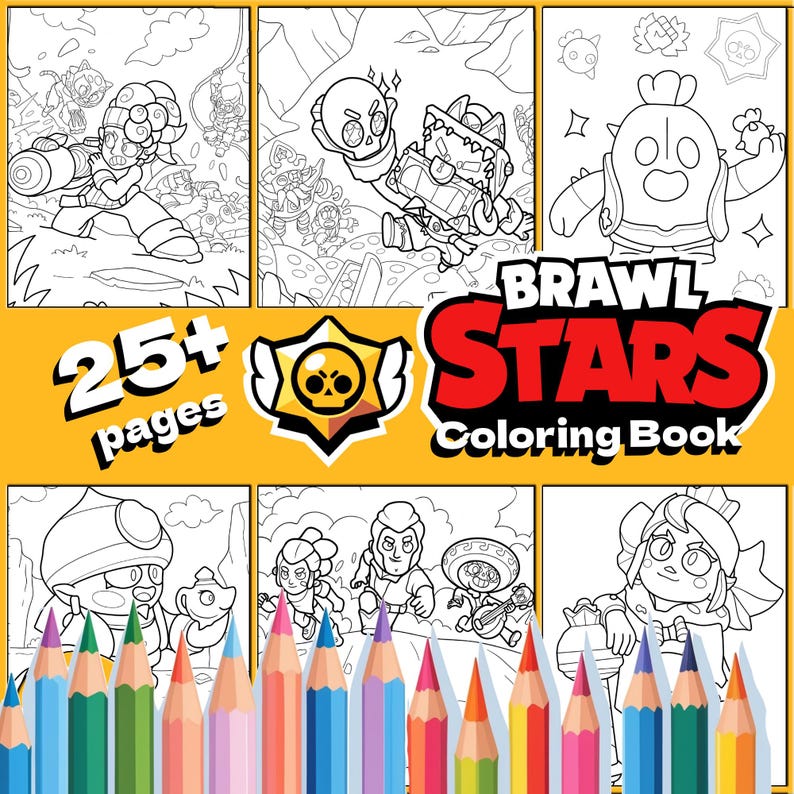 25+ Brawl Stars Coloring Pages Coloring Book | Printable Brawlstars ...