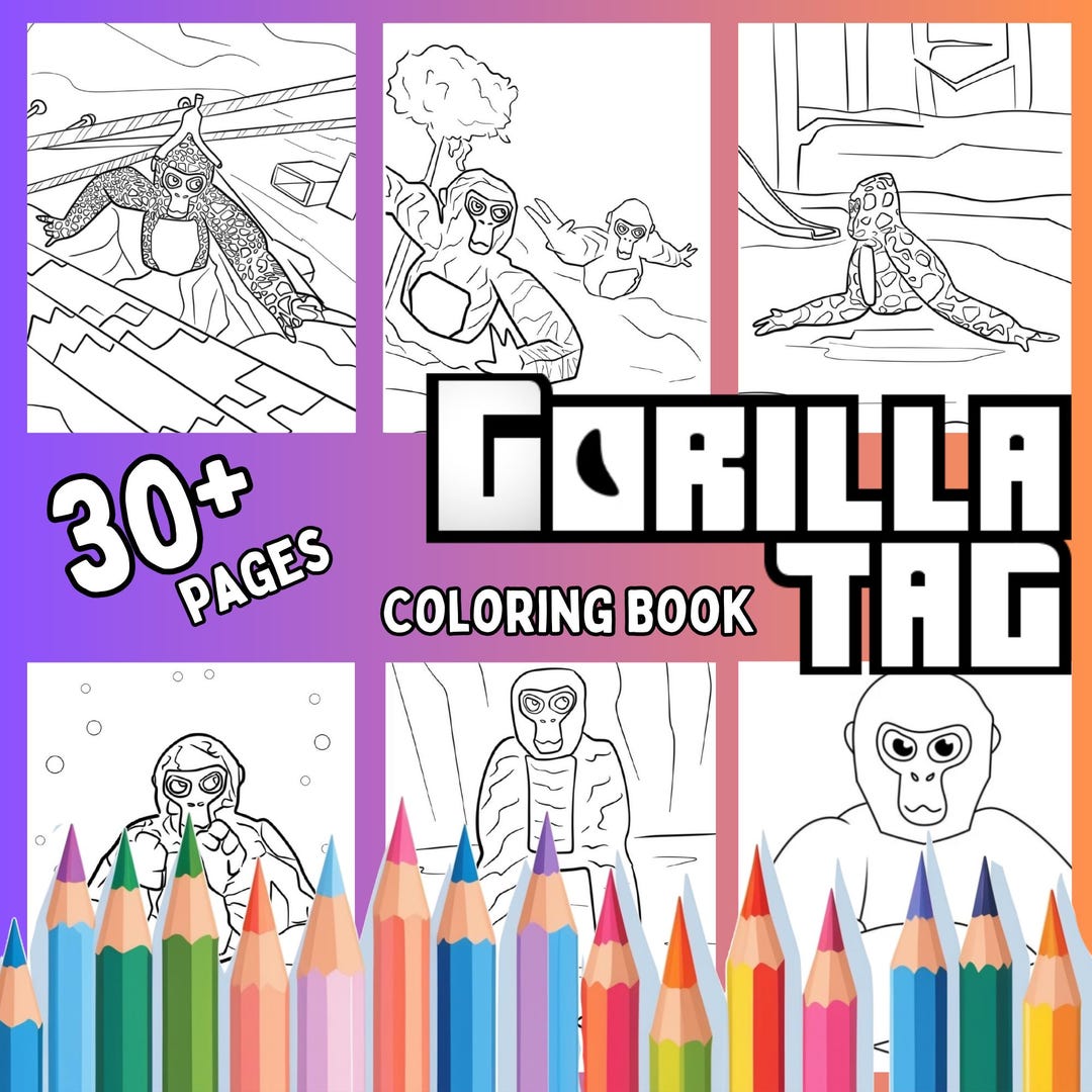 30+ Gorilla Tag Coloring Pages Coloring Book | Printable Gorillatag ...