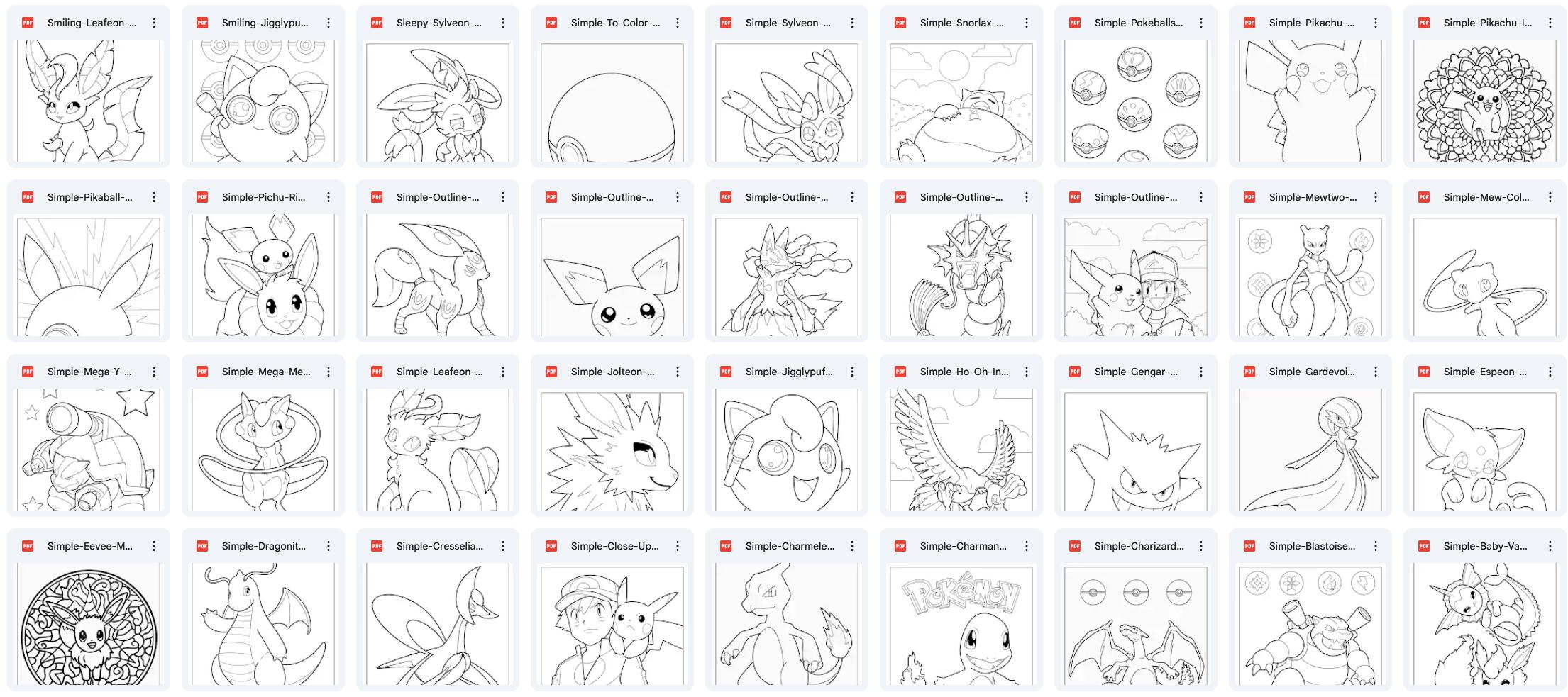 700+ Pokemon Coloring Pages Coloring Book | Printable Pokémon Activity ...