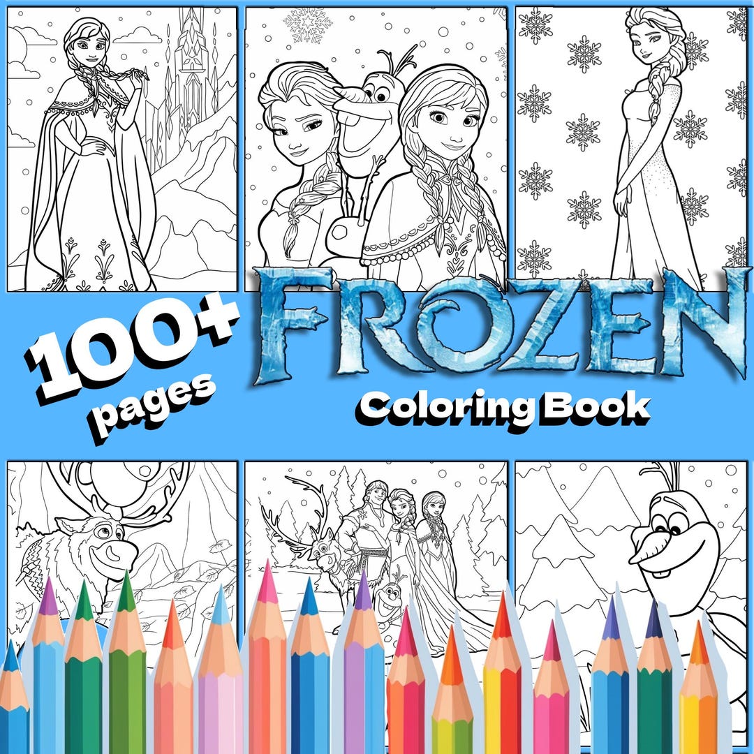 100+ Frozen Coloring Pages Coloring Book | Printable Frozen Activity ...