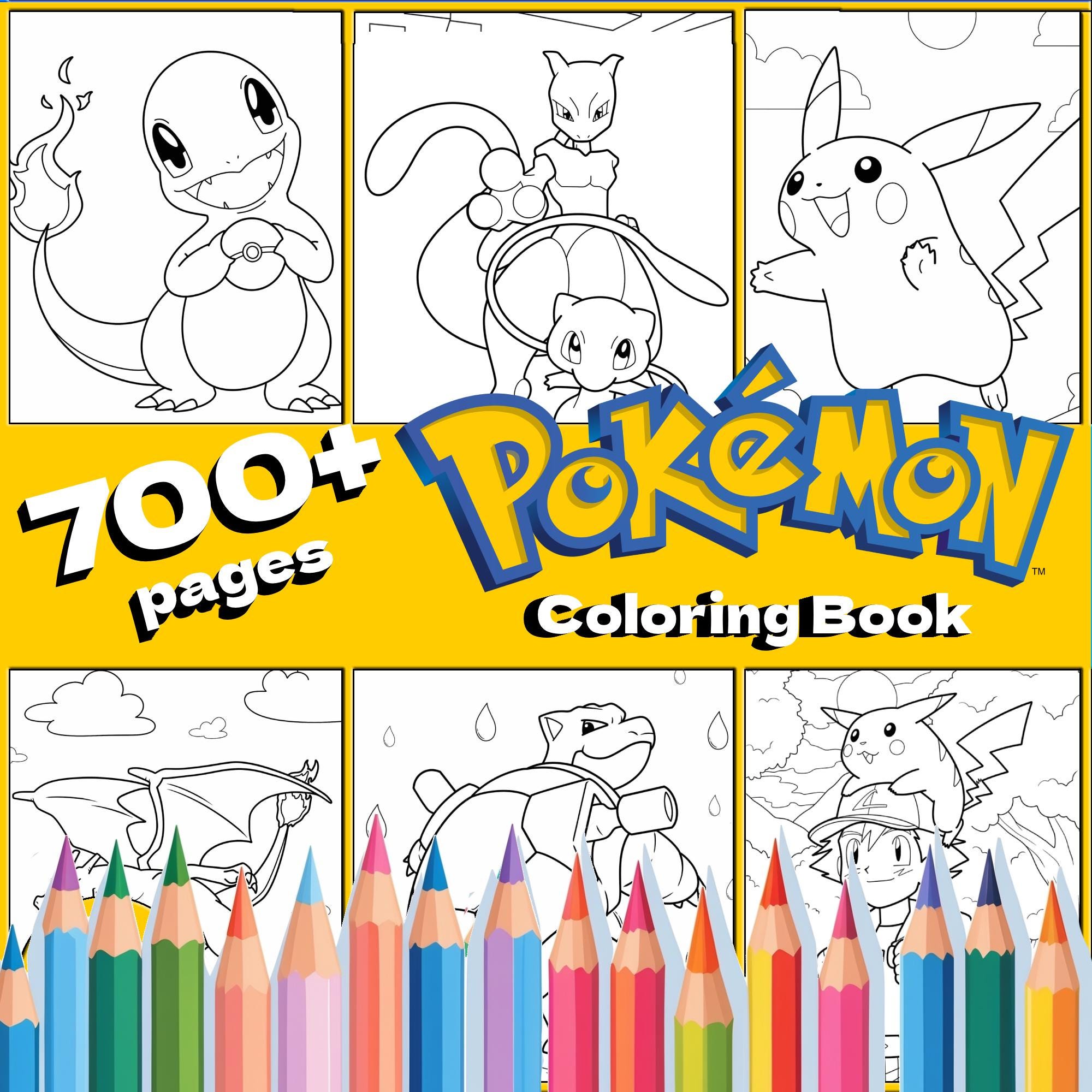 700+ Pokemon Coloring Pages Coloring Book | Printable Pokémon Activity ...