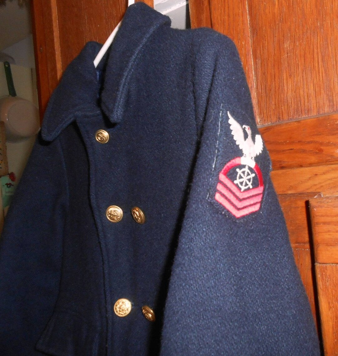 Sailor Jacket Boys Coat Blue Wool Coat Boy's Winter Coats Size 6 - Etsy