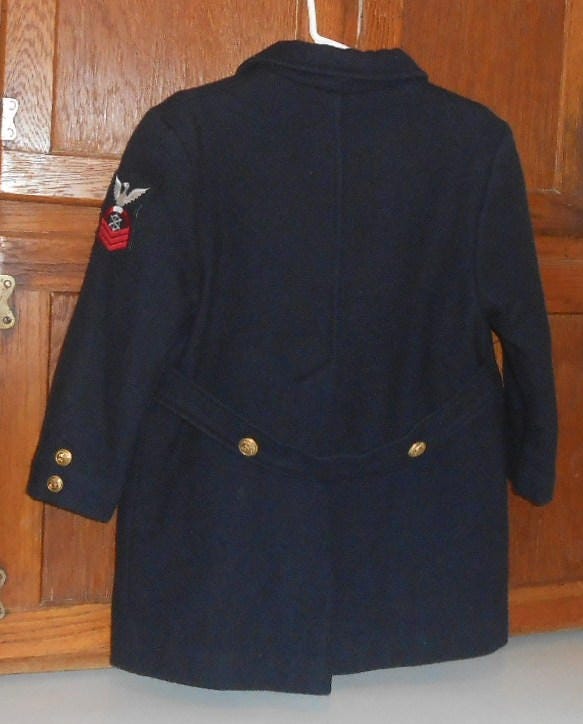 Sailor Jacket Boys Coat Blue Wool Coat Boy's Winter Coats Size 6 - Etsy