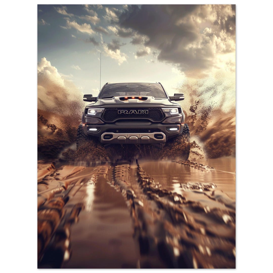 Dodge Ram 4x4 Poster Fine Art Print Vivid Colors & Eco-friendly Perfect ...
