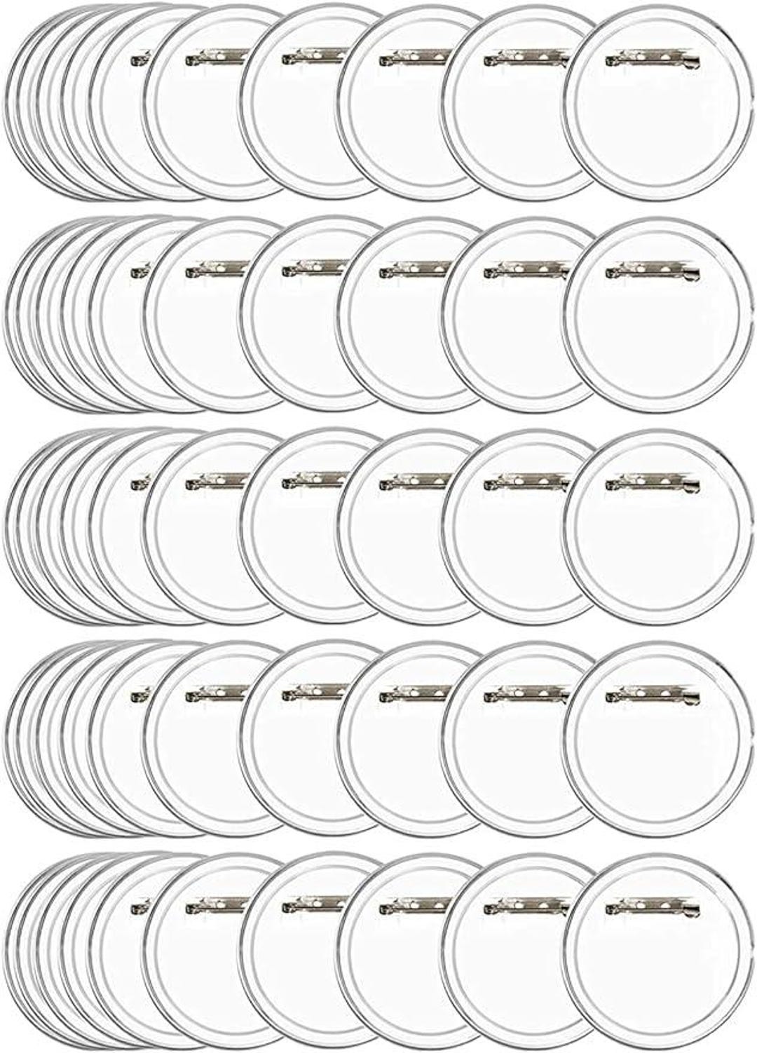50pcs 2.4 Inch Make Your Own Buttons Clear Button Pin Picture Button ...