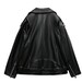 Women Loose Motorcycle Biker | Black Pu Faux | Leather Jacket | With ...