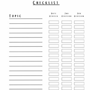 Pink Minimalist Printable Revision Resources - Revision Timetable and ...