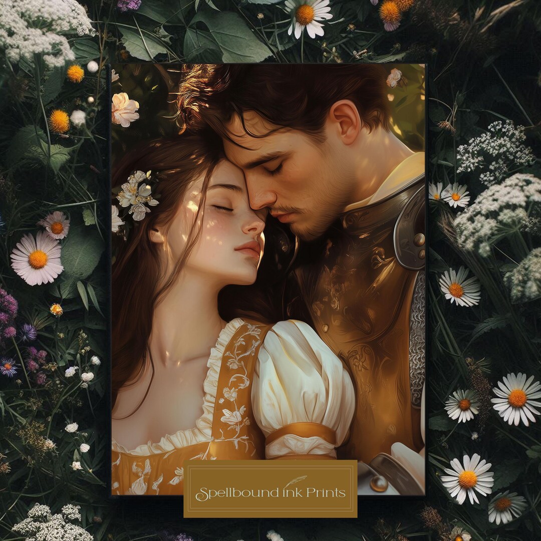 Medieval Romance Print, Vintage Fairytale Aesthetic, Knightcore Artwork ...