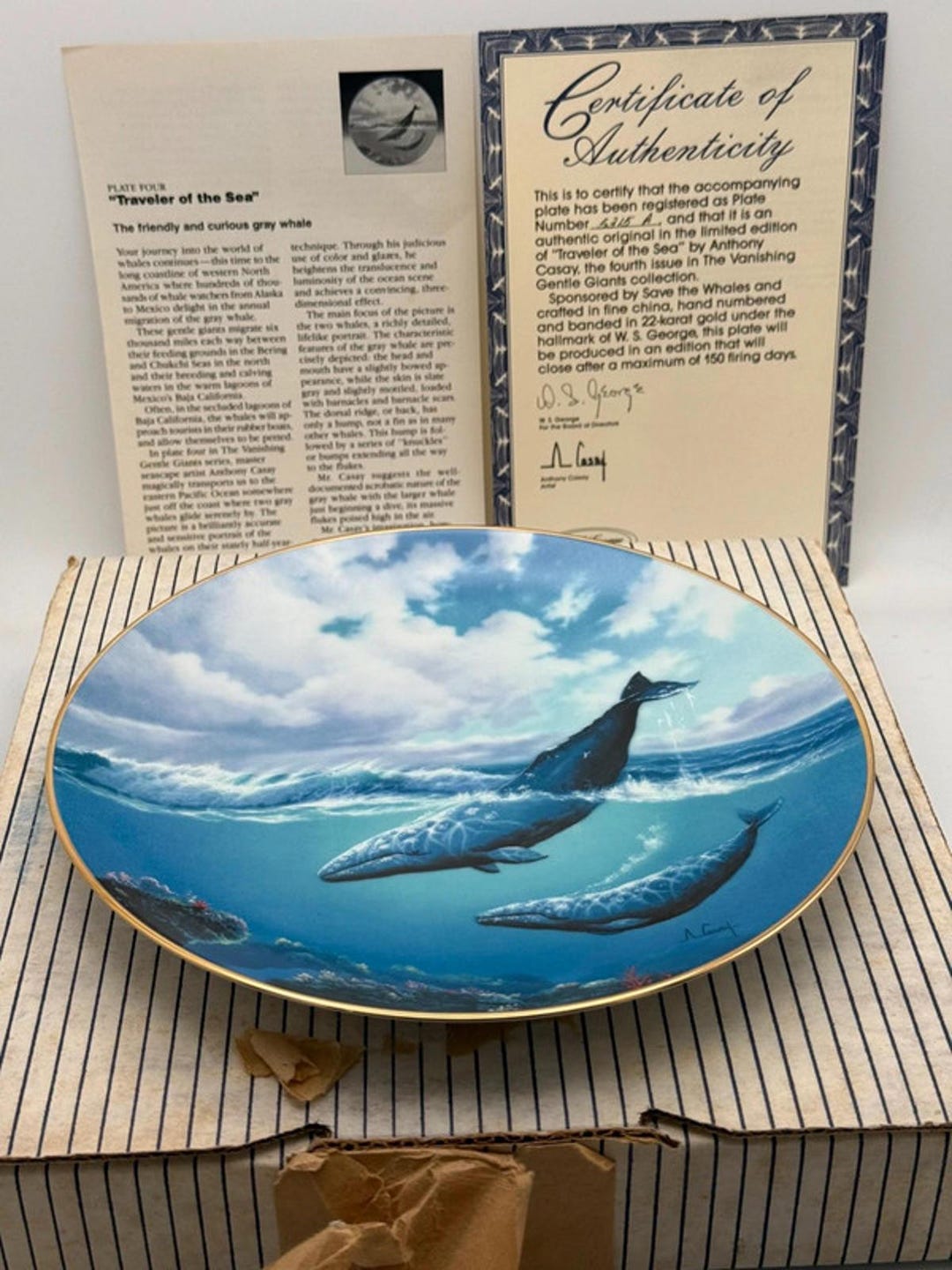 1991 ‘traveler of the Sea’ Collector Plate by Anthony Casay – Save the ...
