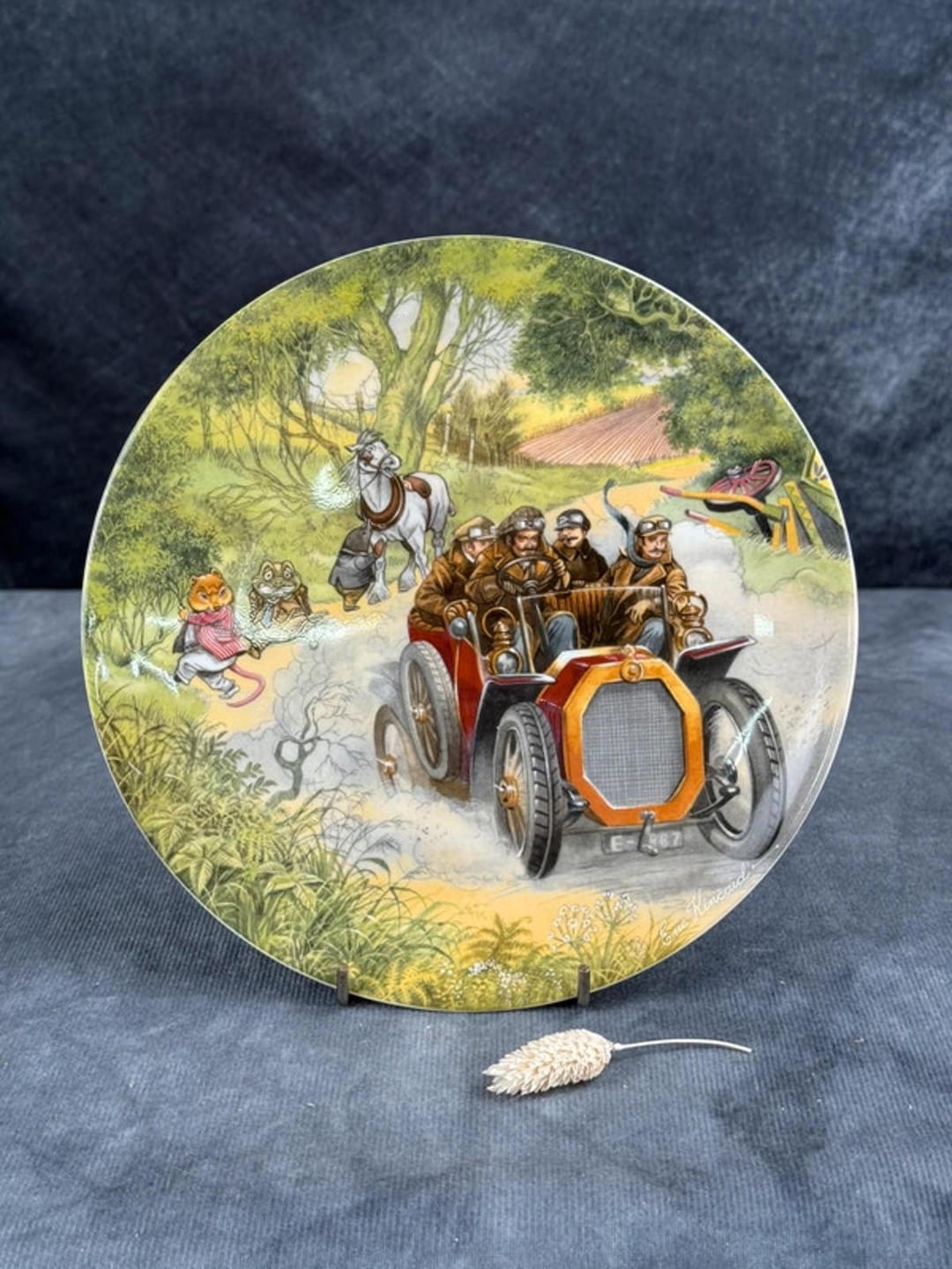 Wedgwood Wind in the Willows Plate – Poop Poop! Toad Driving Scene - Etsy