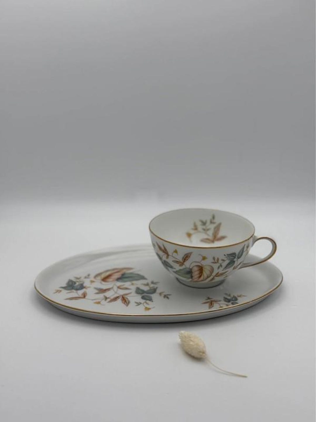Vintage Schirnding Bavaria Tea Cup & Toast Plate Set Floral and Gold ...