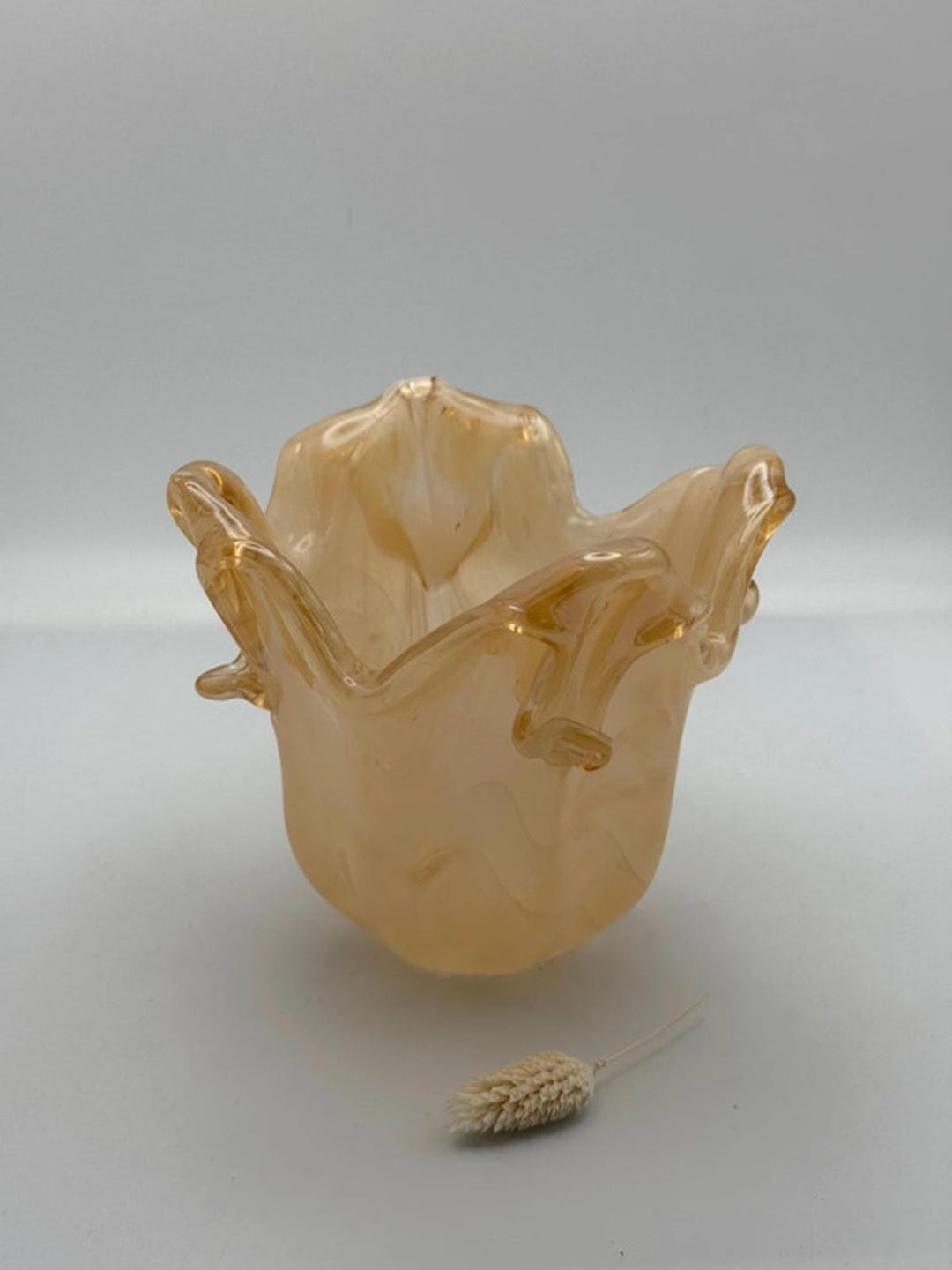 Murano Glass Mini Handkerchief Vase – Honey Gold - Etsy