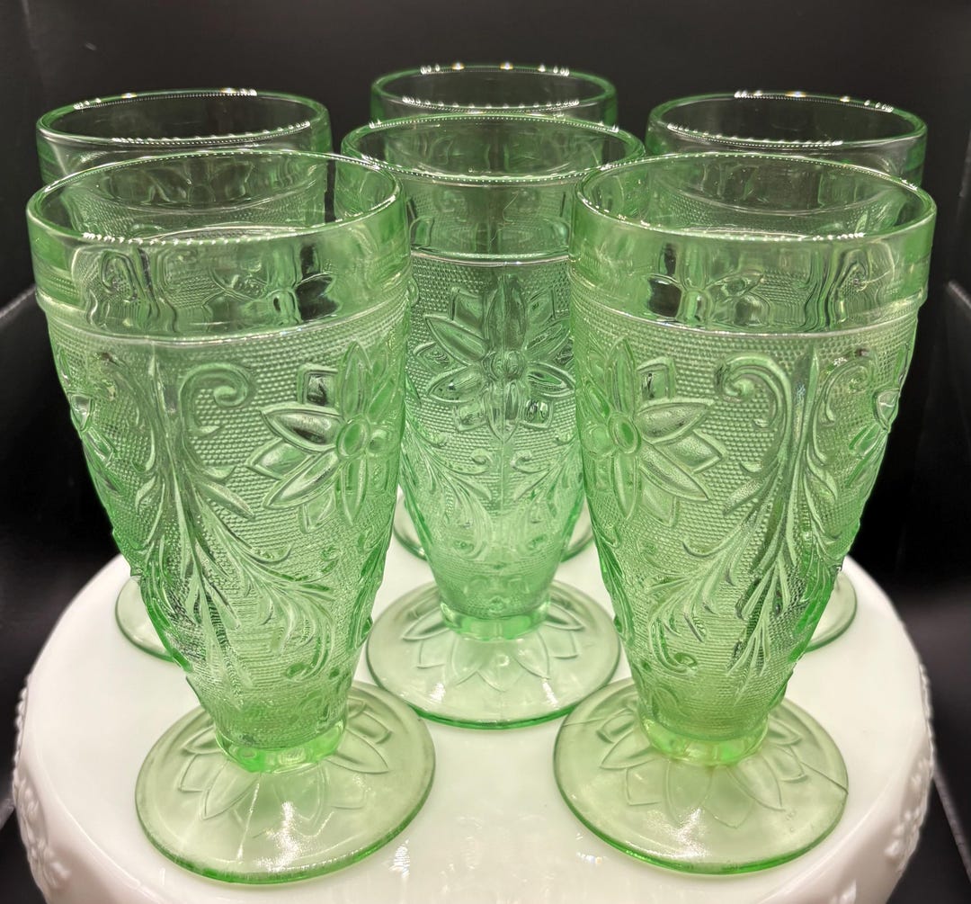 Tiara Indiana Glass Tea Tumblers - Etsy