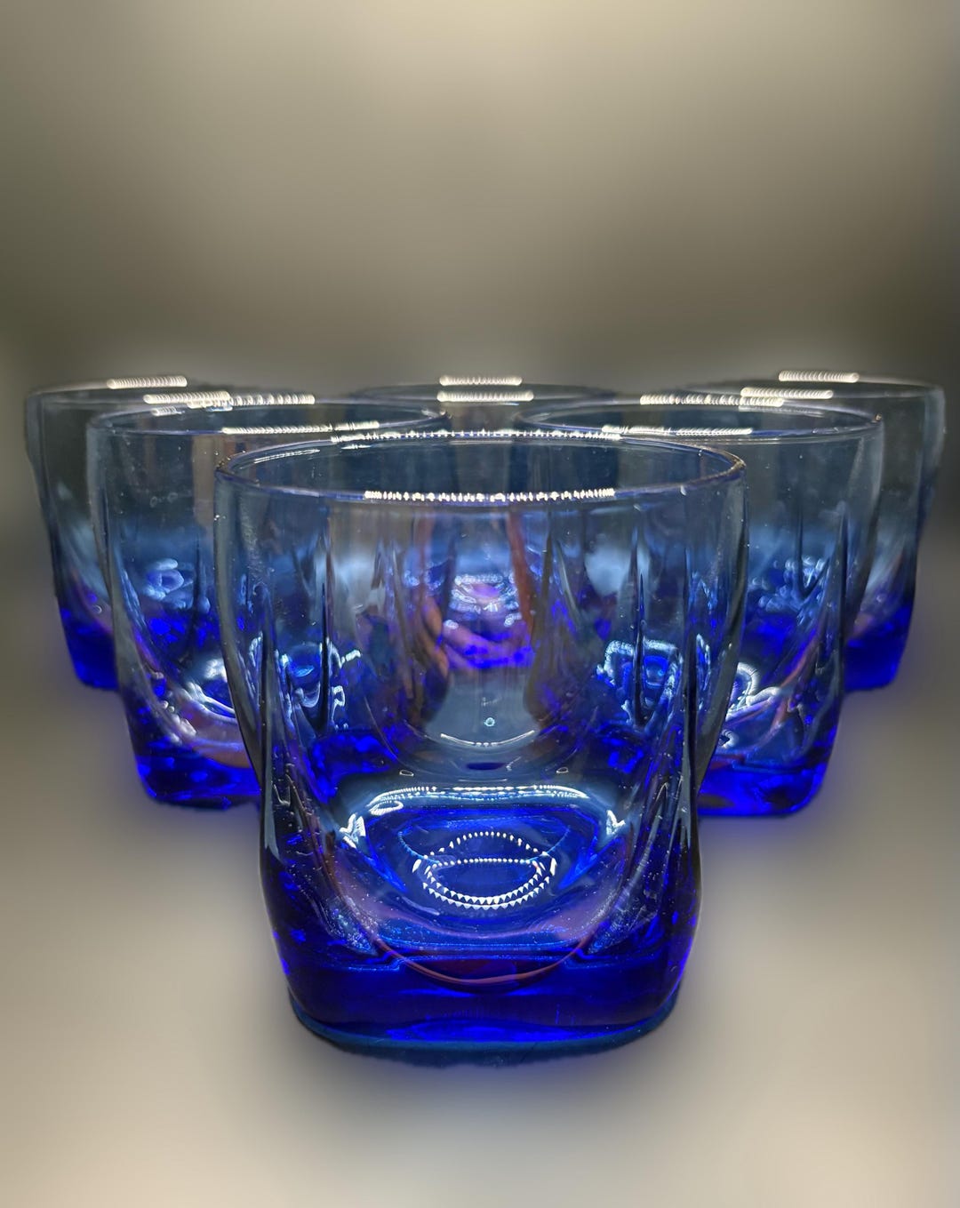 Libbey Imperial Blue Mediterranean Old Fashioned Glasses (6) - Etsy