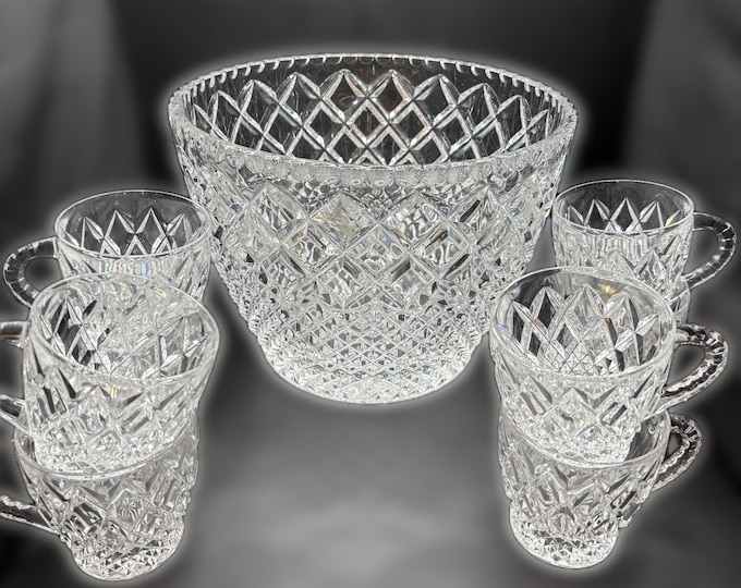 Royal Limited Crystal Punch Bowl Set - Etsy