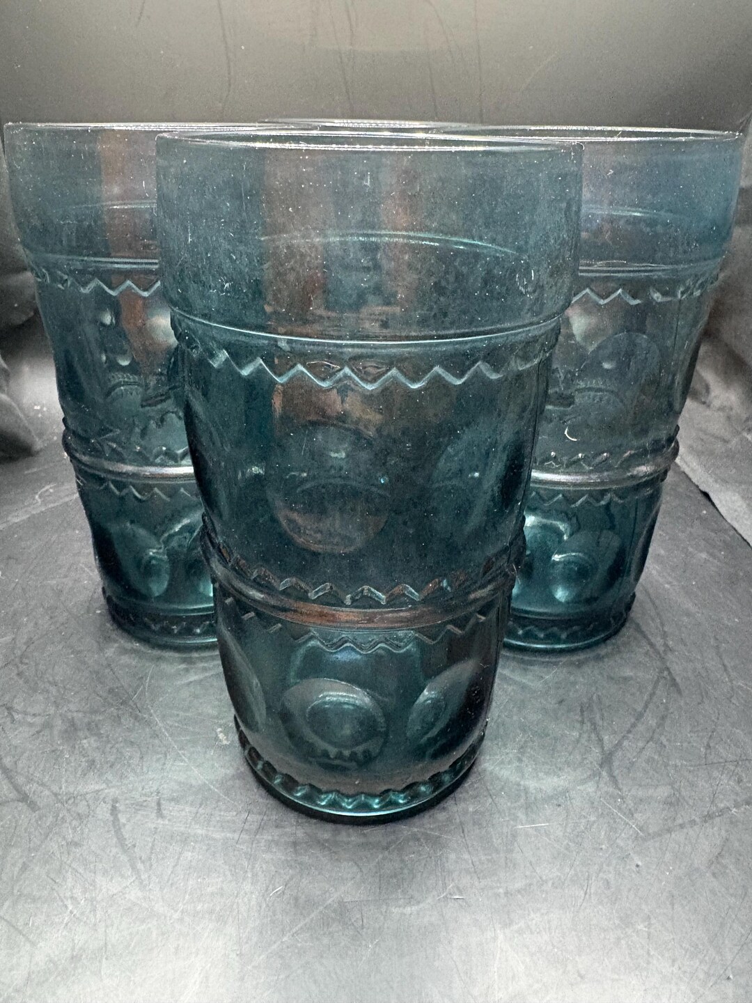 Tiara Crown Imperial Blue Iced Tea Tumblers (4) - Etsy