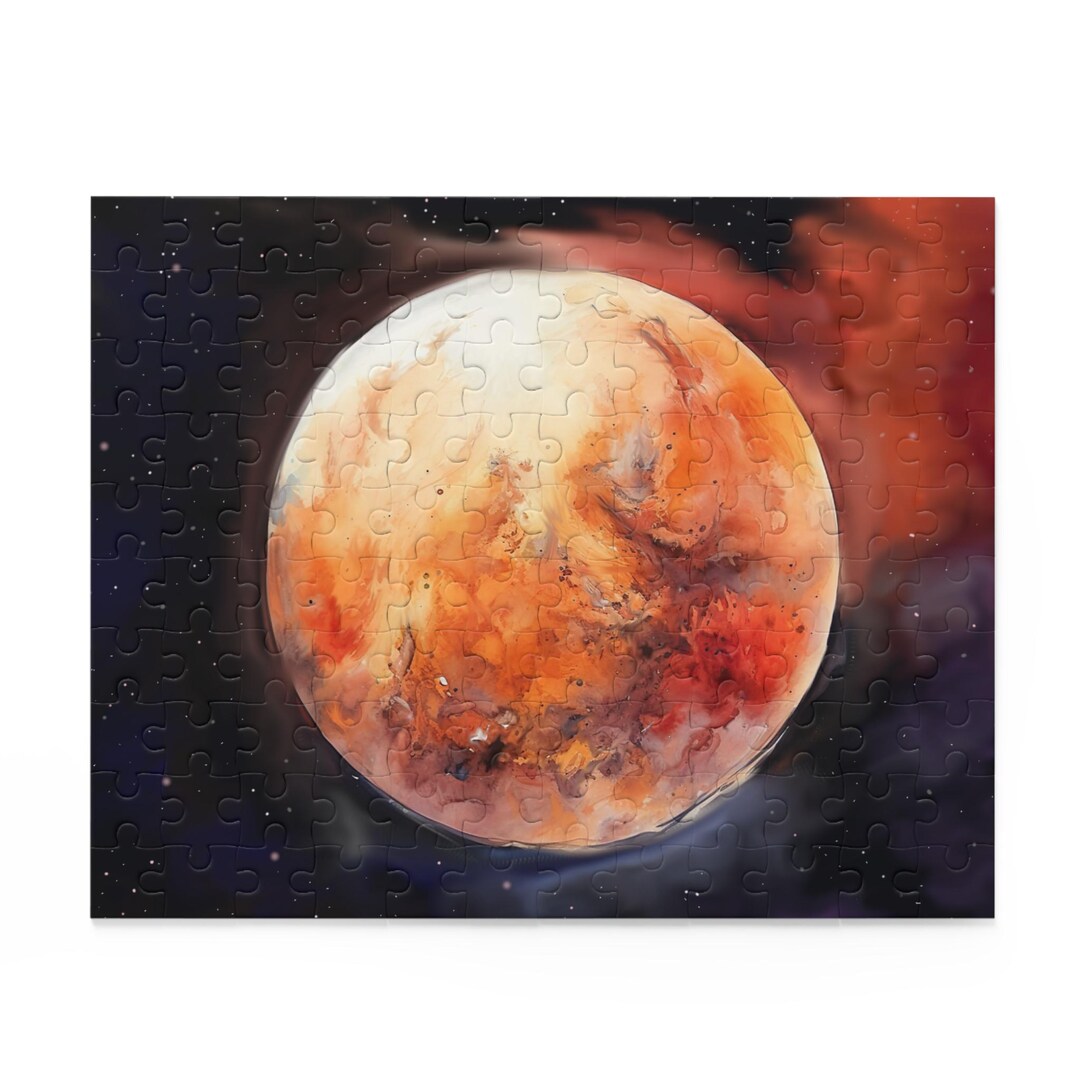 Mars Planet Puzzle (120, 252, 500 Pieces) - Space Decor, Educational ...