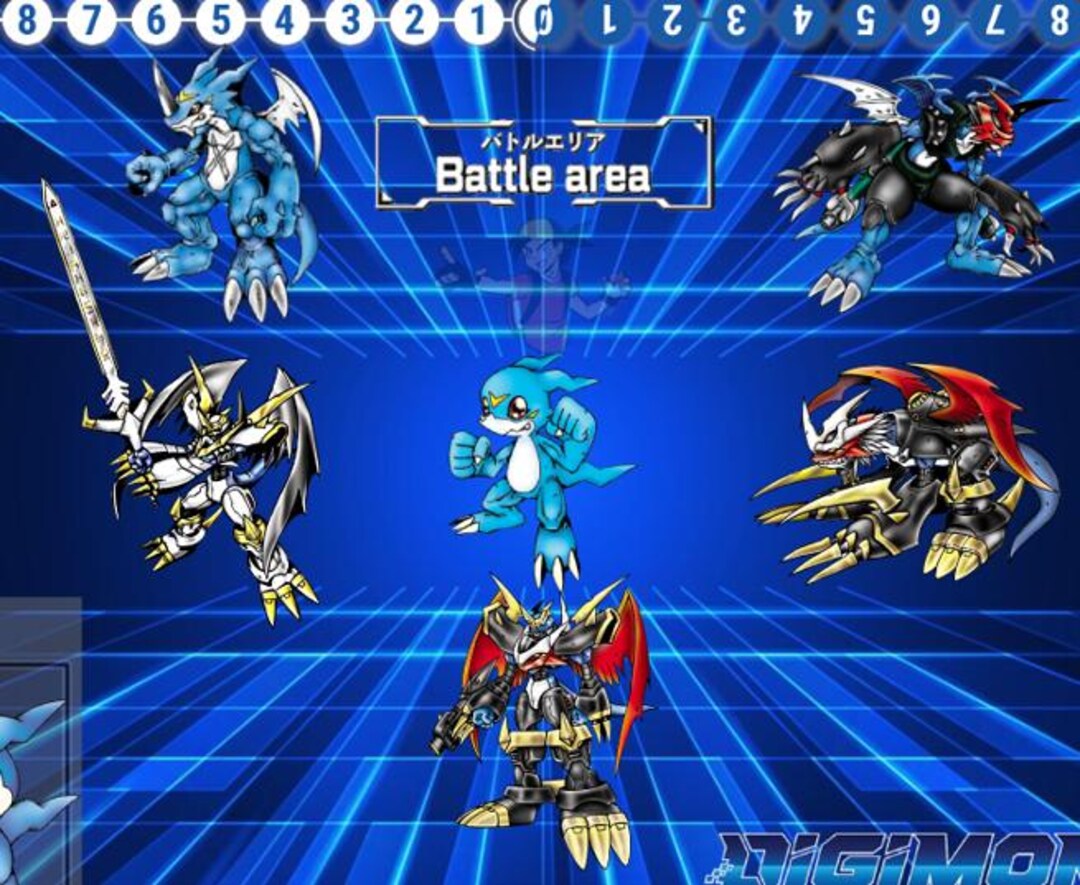 Digimon Veemon Family Playmat Design DIGITAL IMAGE for Custom Playmats ...