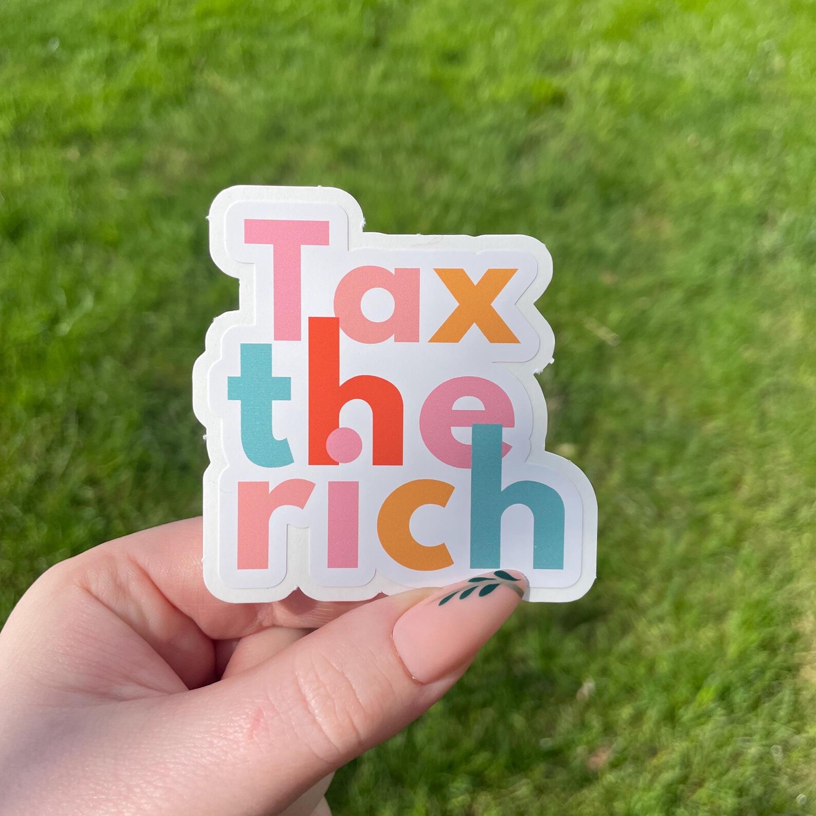 Tax the Rich Sticker - Etsy