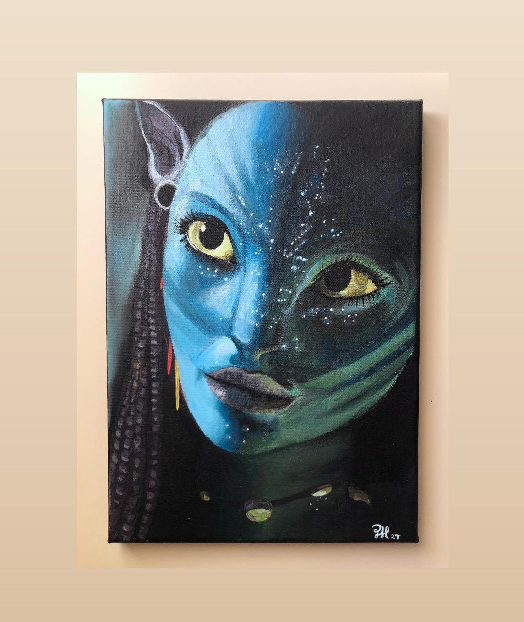 Avatar Movie Neytiri Acrylic Painting - Original, Canvas - Etsy