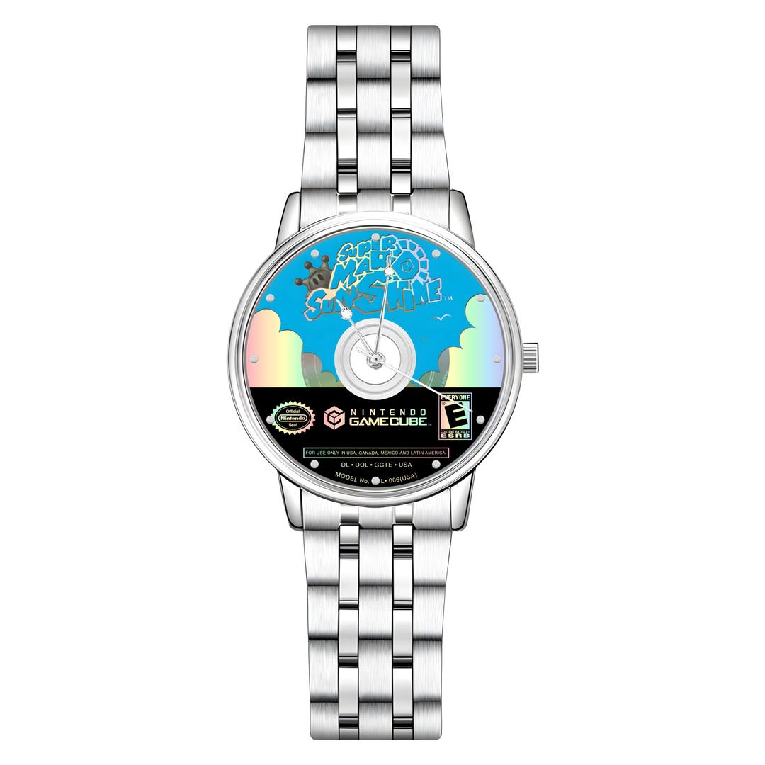 Super Mario Sunshine Disc Art Engraved Wrist Watch - Etsy