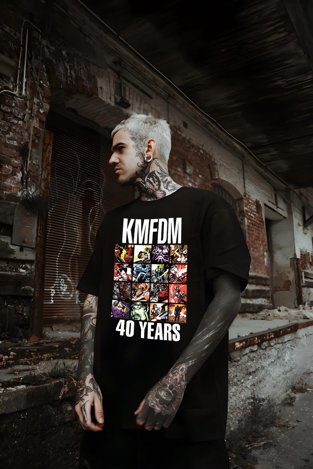 KMFDM 40th Anniversary Tour 2025 Unisex Heavy Cotton Tee - Official ...