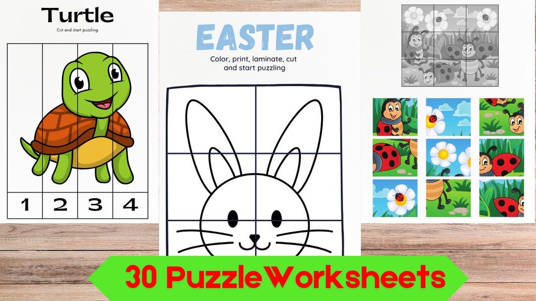 30 Fun Puzzle Worksheets for Kids | Printable Activity Pages ...