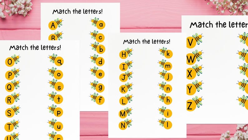 Preschool Matching Worksheets | Educational Printable for Toddlers - Etsy