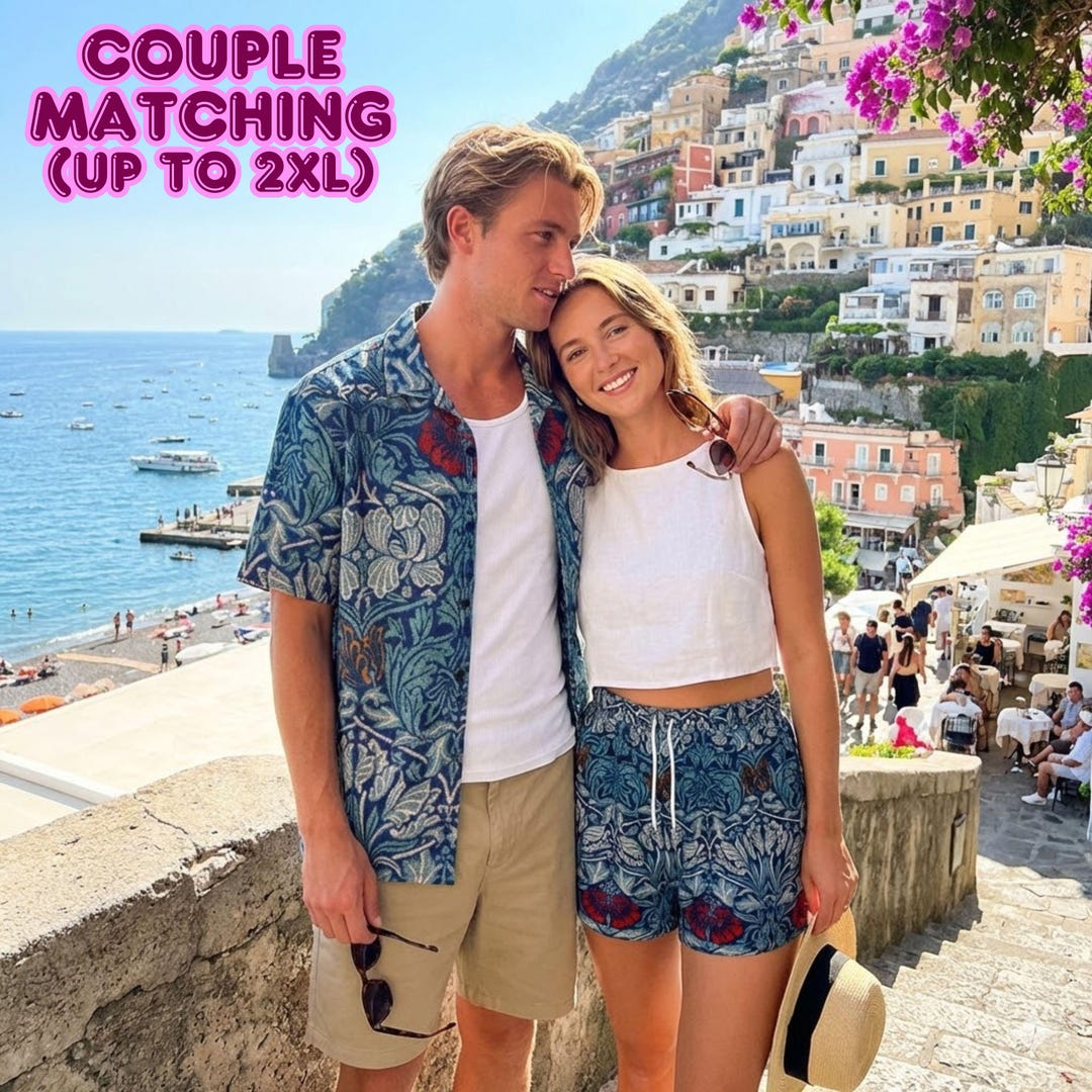 Vintage Botanical Couple Outfit – Matching William Morris Inspired ...