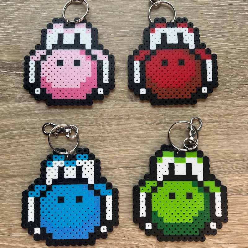 Perler Bead Keychain - Etsy