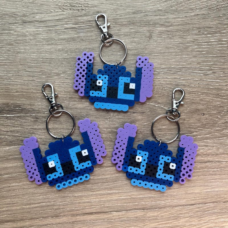 Perler Bead Keychain - Etsy