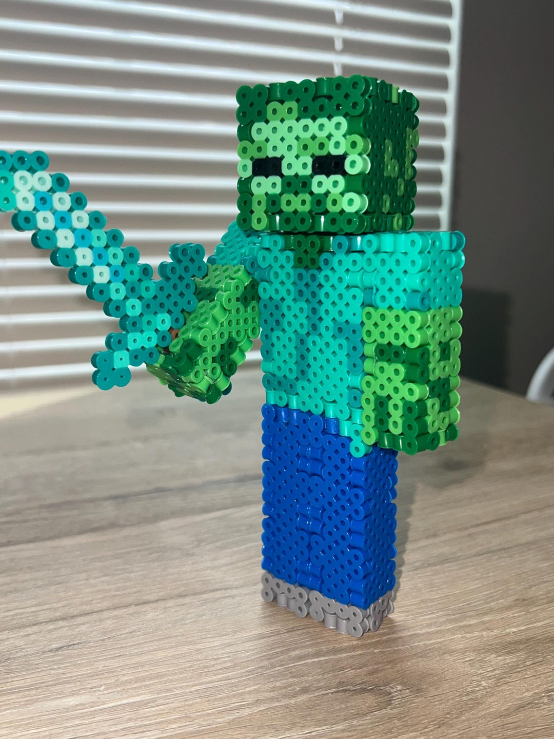 3D Perler Bead Minecraft Zombie - Etsy