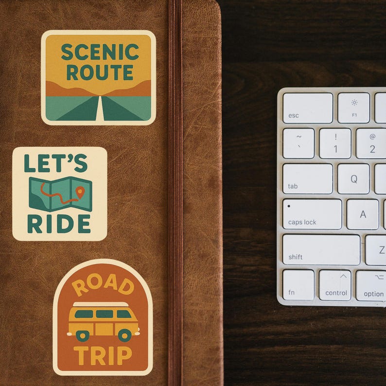 Printable Retro Sticker Bundle | Retro Vibes Stickers | Retro ...