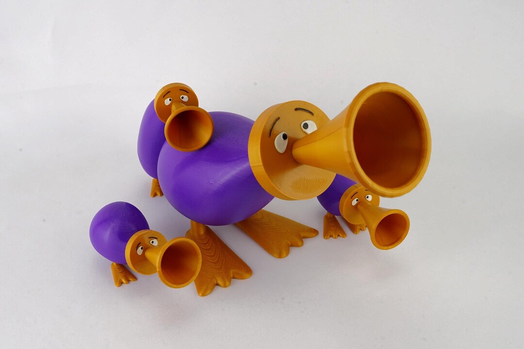 Trumpet Duck Family – Alice in Wonderland | 3D Printed Figures - Etsy