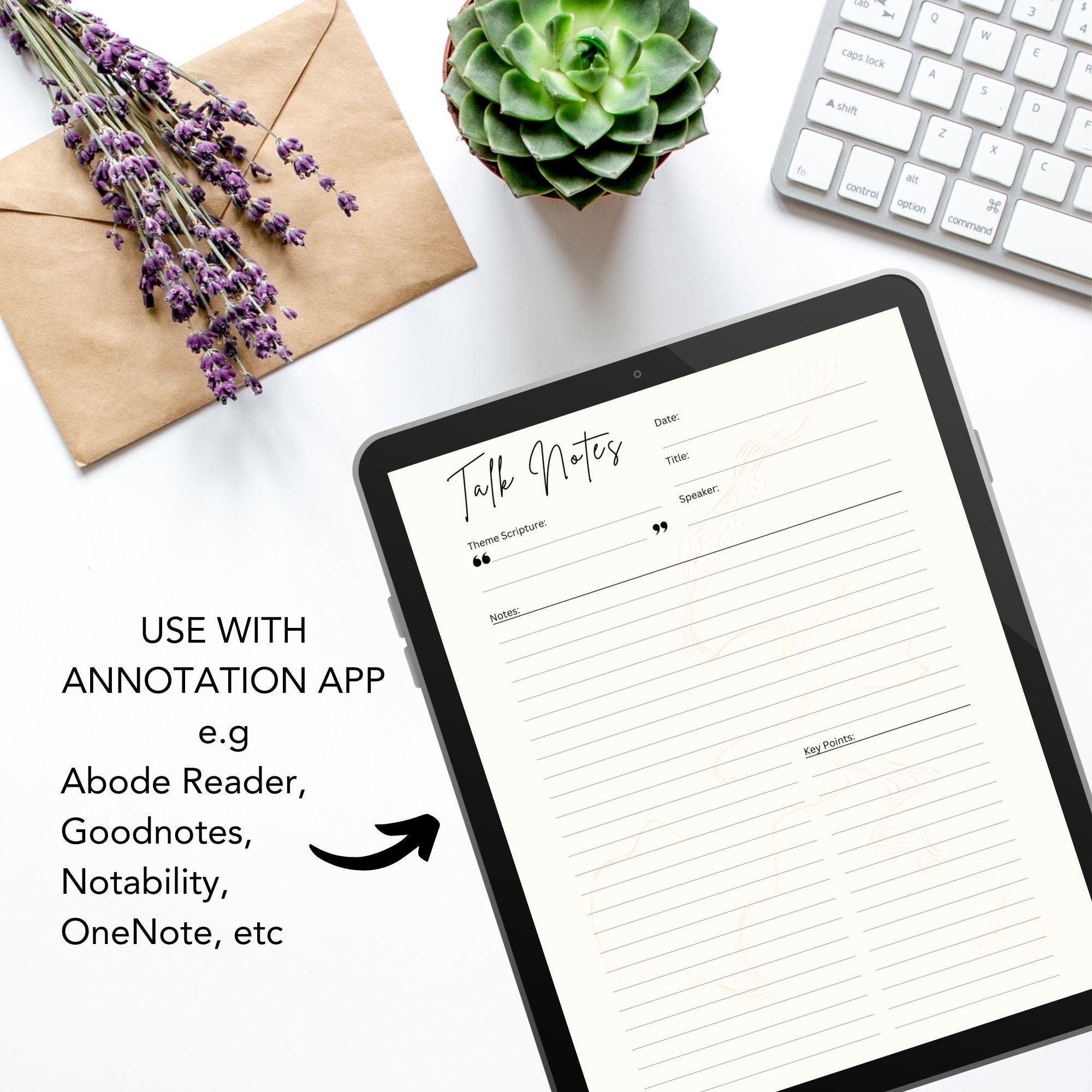 Talk Notes Printable | JW Meeting Talks | Digital Note-taking for Bible ...