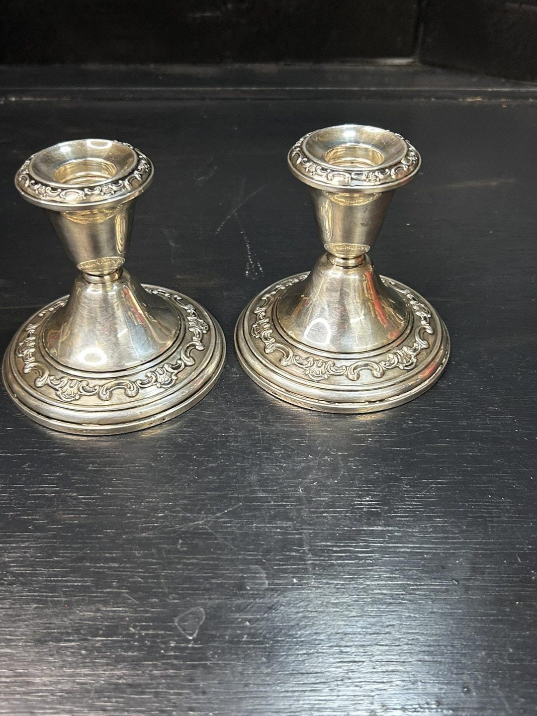 Gorgeous 1930s Vintage Gorham Sterling Silver Candlestick Holders VG ...