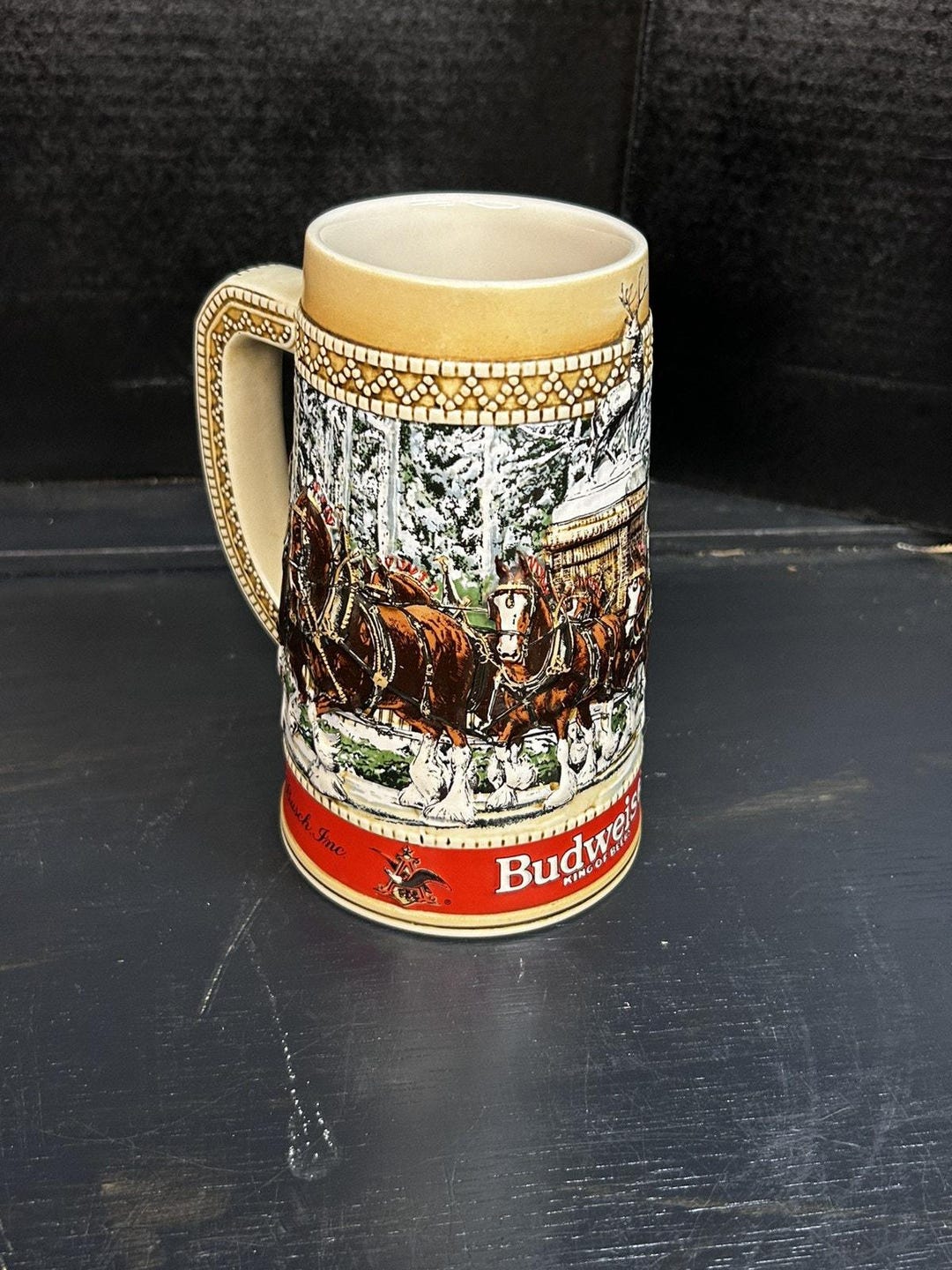 Vintage Budweiser Beer 1987 Anheuser-busch Collector Series c Holiday ...