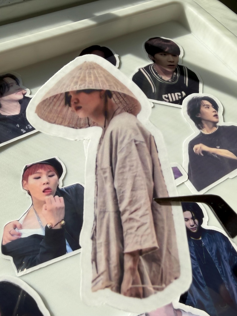 Min Yoongi SUGA BTS Waterproof Stickers | Kpop ARMY Decals - Etsy