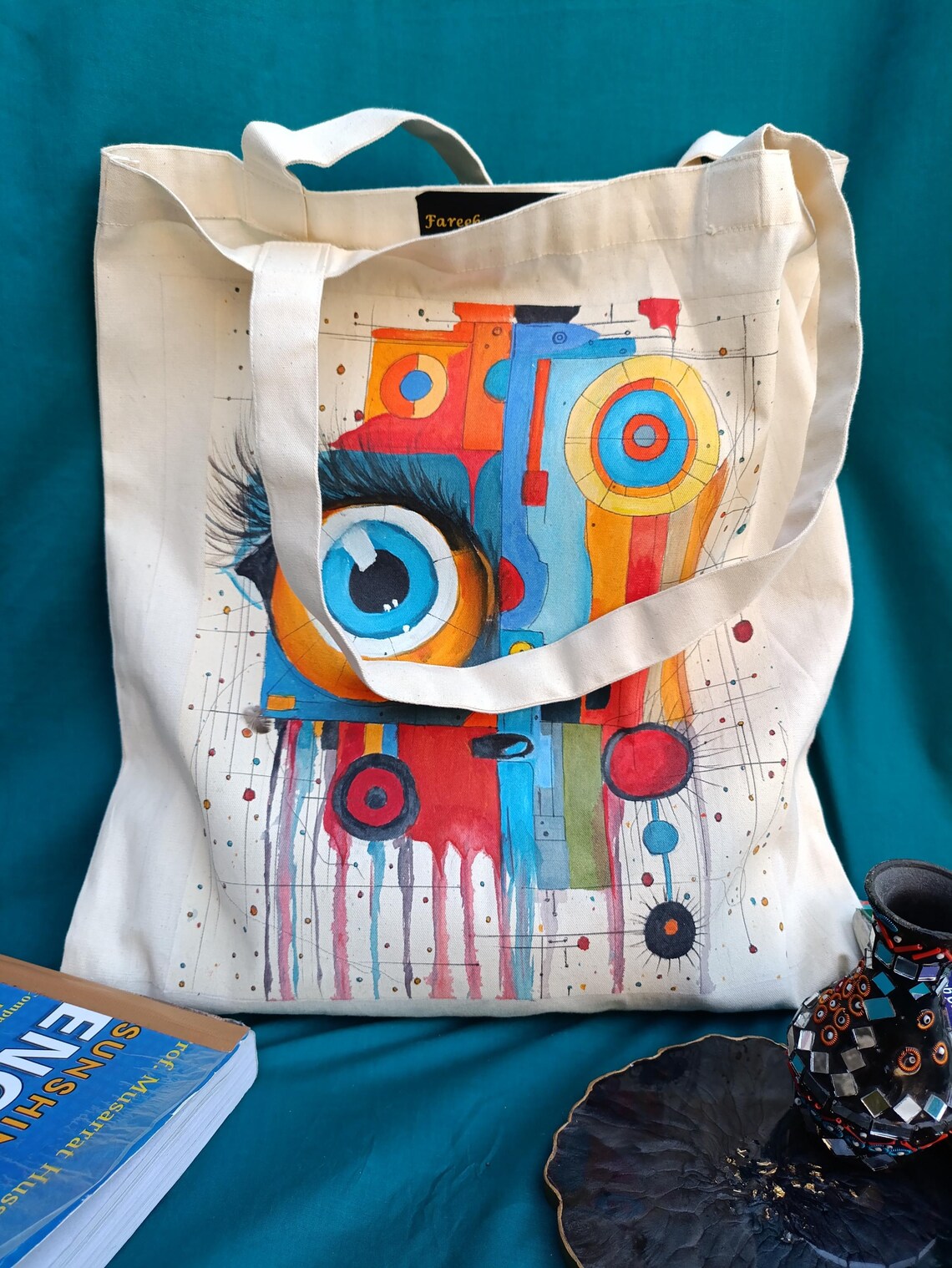 Abstract Gaze Tote Bag - Etsy