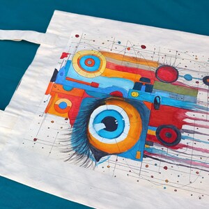 Abstract Gaze Tote Bag - Etsy