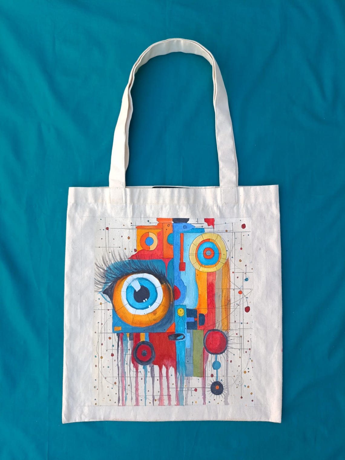 Abstract Gaze Tote Bag - Etsy