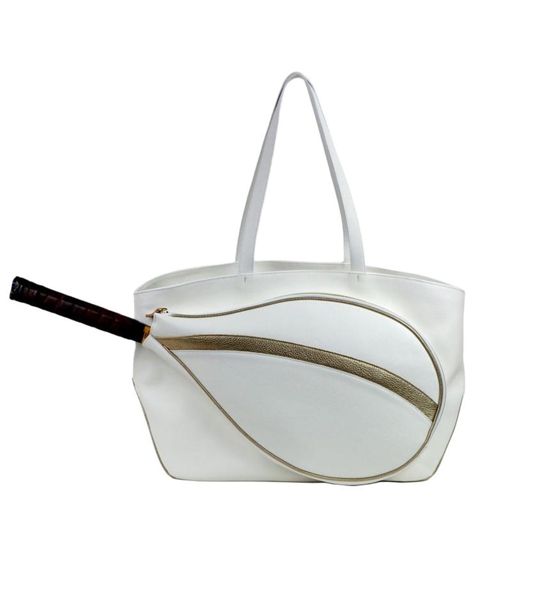 Leather Tennis Shopper Bag Racket Case Italian Full Grain Leather Soft ...