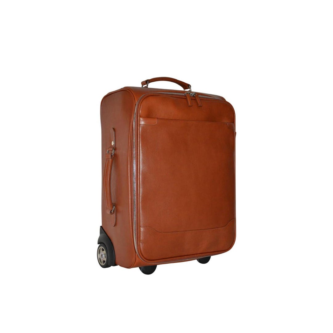 Leather Luxury Trolley Suitcase | Handmade to Order in Italy, Soft ...