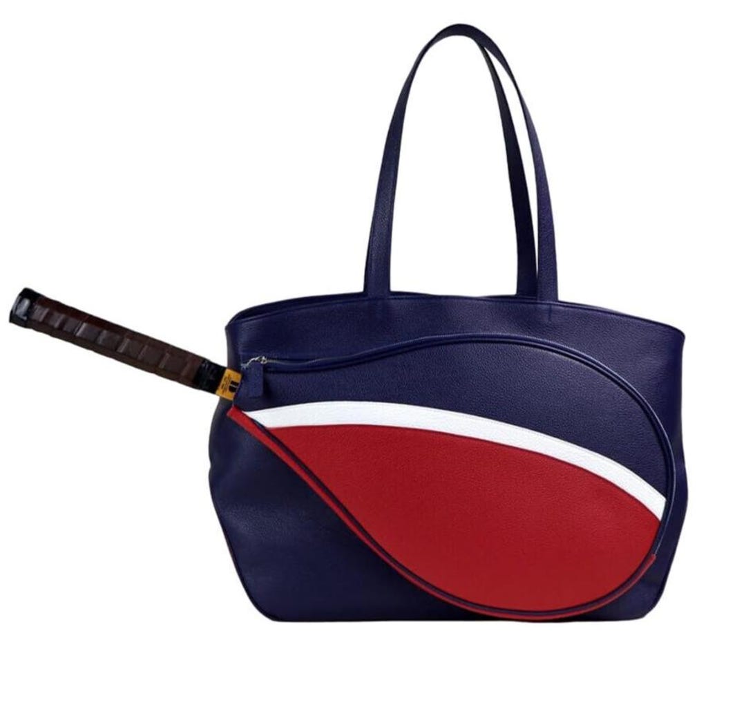 Leather Tennis Shopper Bag Racket Case Italian Full Grain Leather Soft ...